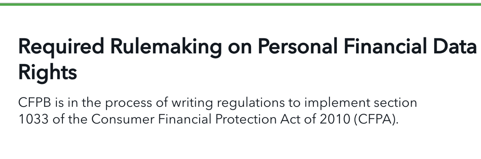 CFPB Personal Financial Data Rights Rule - Captain Compliance