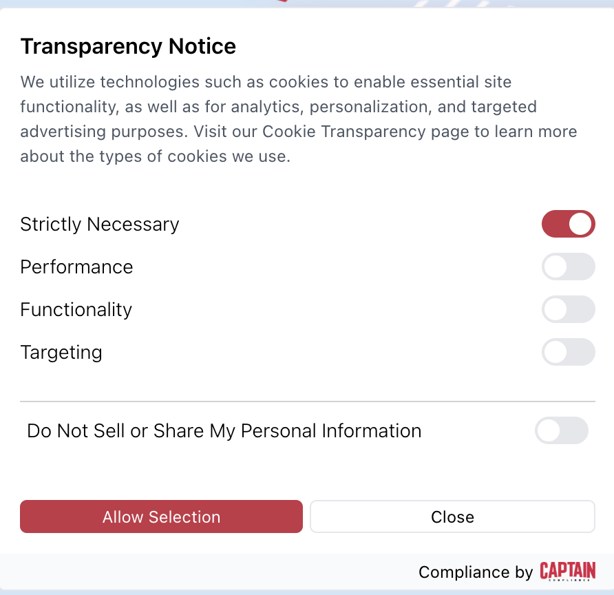 Cookie Disclaimer Help - Captain Compliance