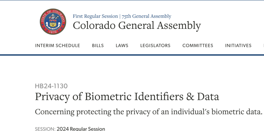 Colorado’s Biometrics Privacy Rules - Captain Compliance