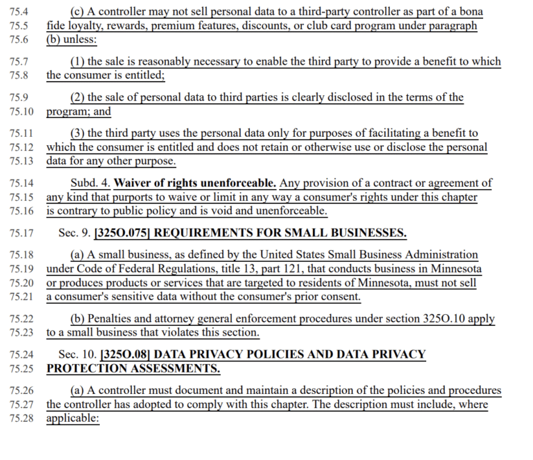 The Minnesota Privacy Act - Captain Compliance